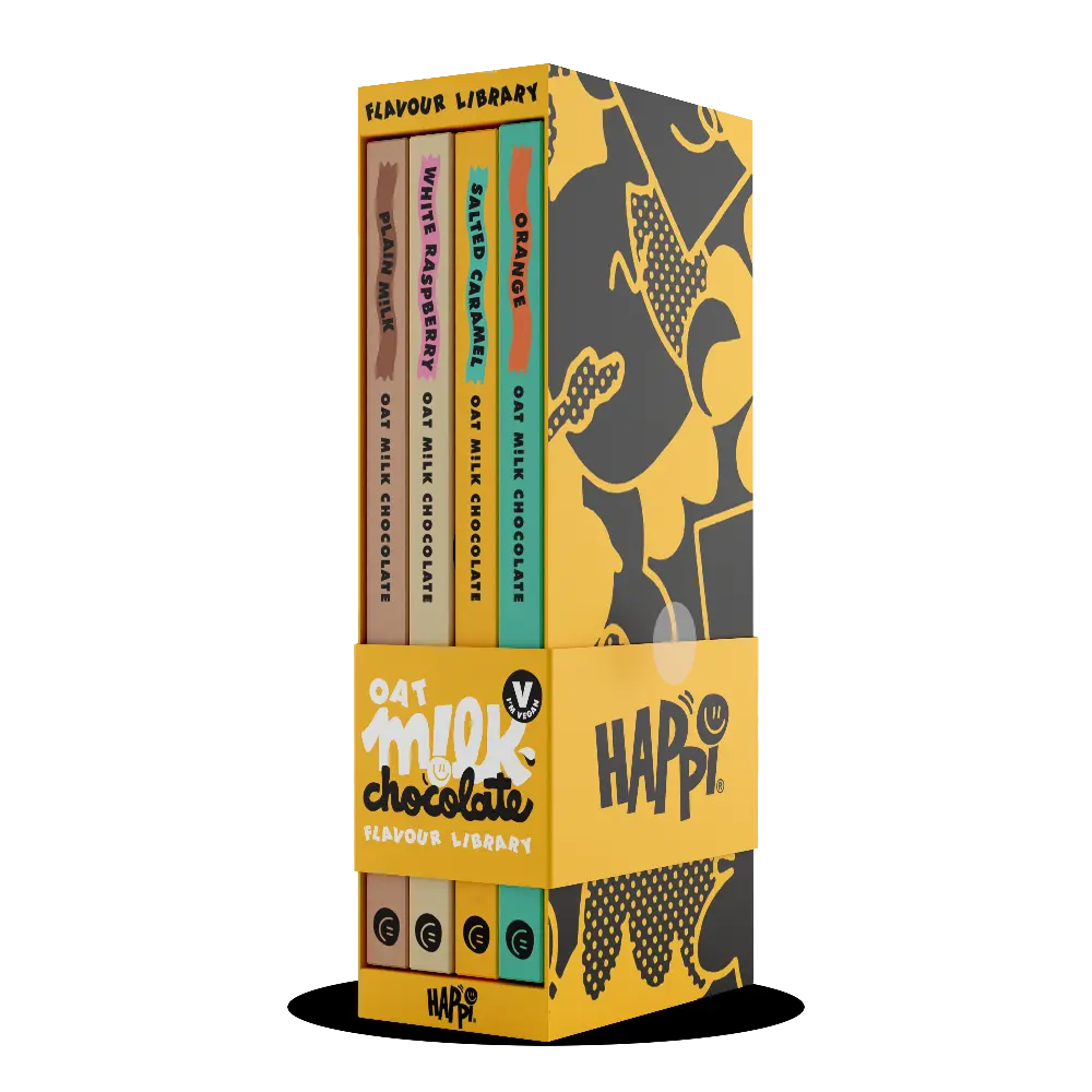 Vegan Friendly Oat M!lk Chocolate Bar Gift Set - Happi Choc